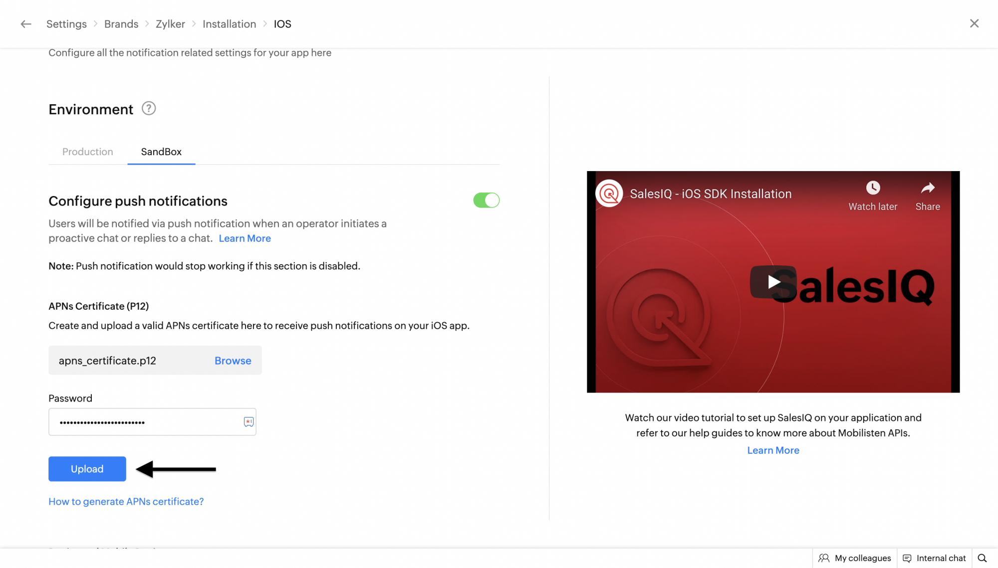 Configure Push Notification For Flutter Ios