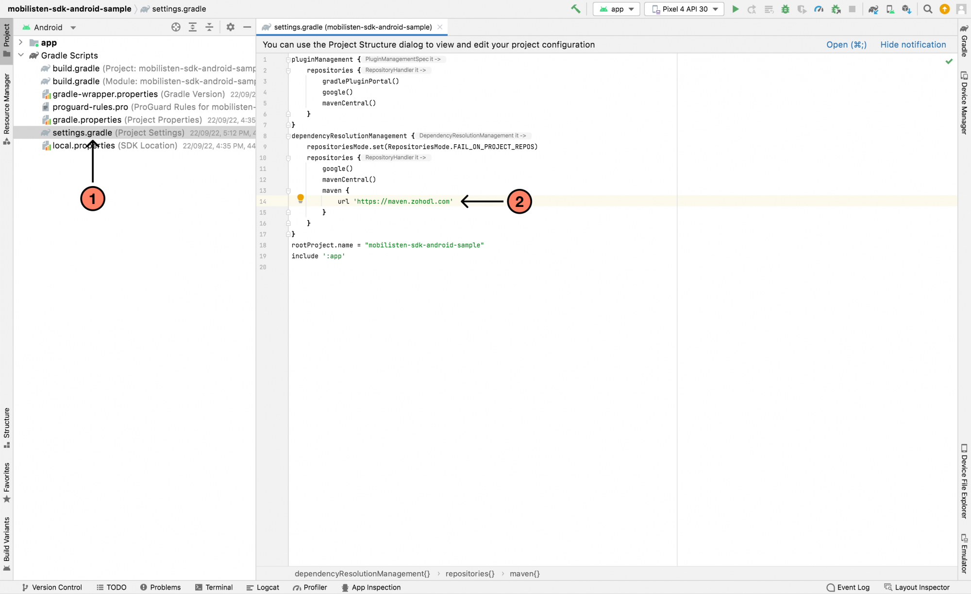 Android Mobile SDK Installation - SalesIQ 2.0