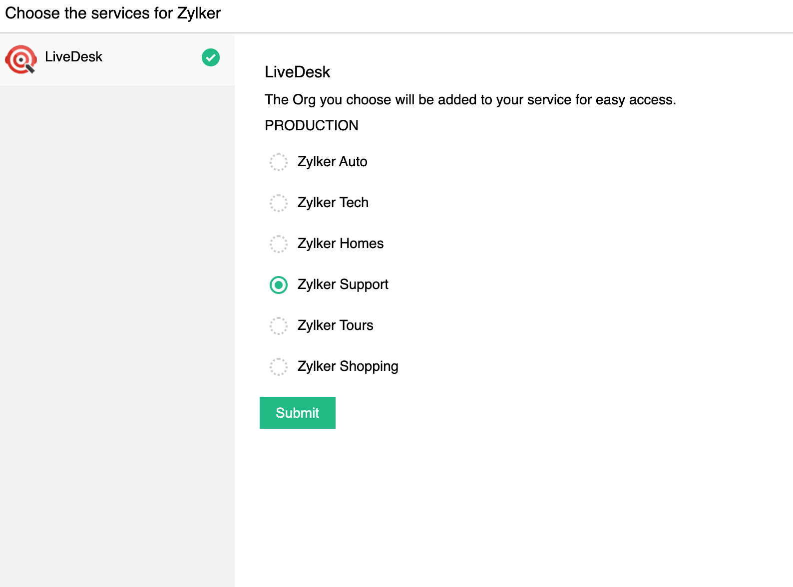 Generate Org OAuth Token