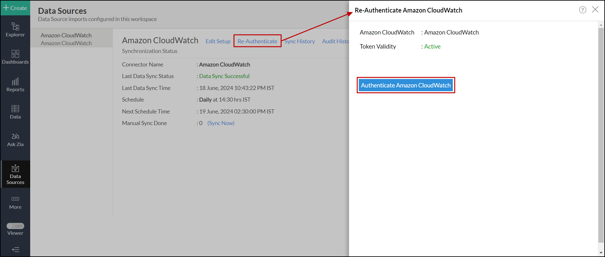 Integration with Amazon CloudWatch | Analytics Plus