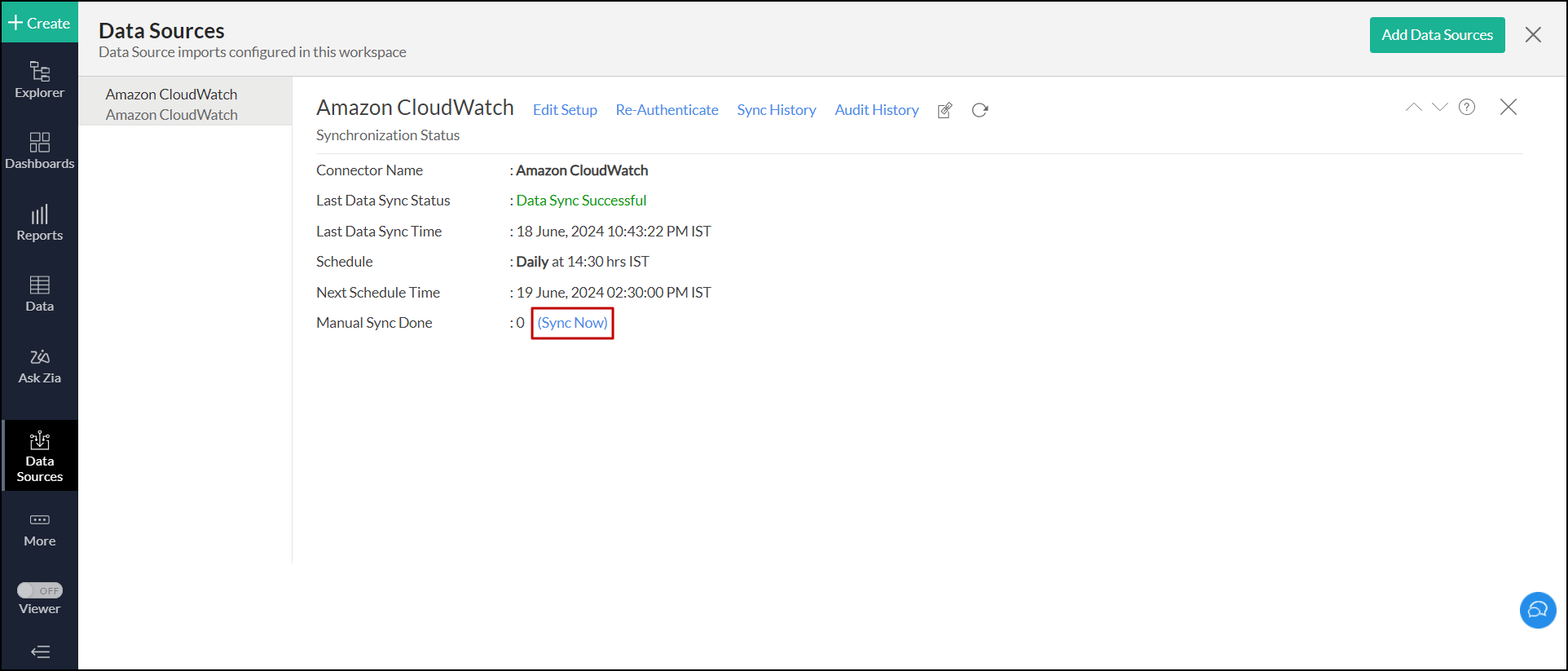 Integration with Amazon CloudWatch | Analytics Plus