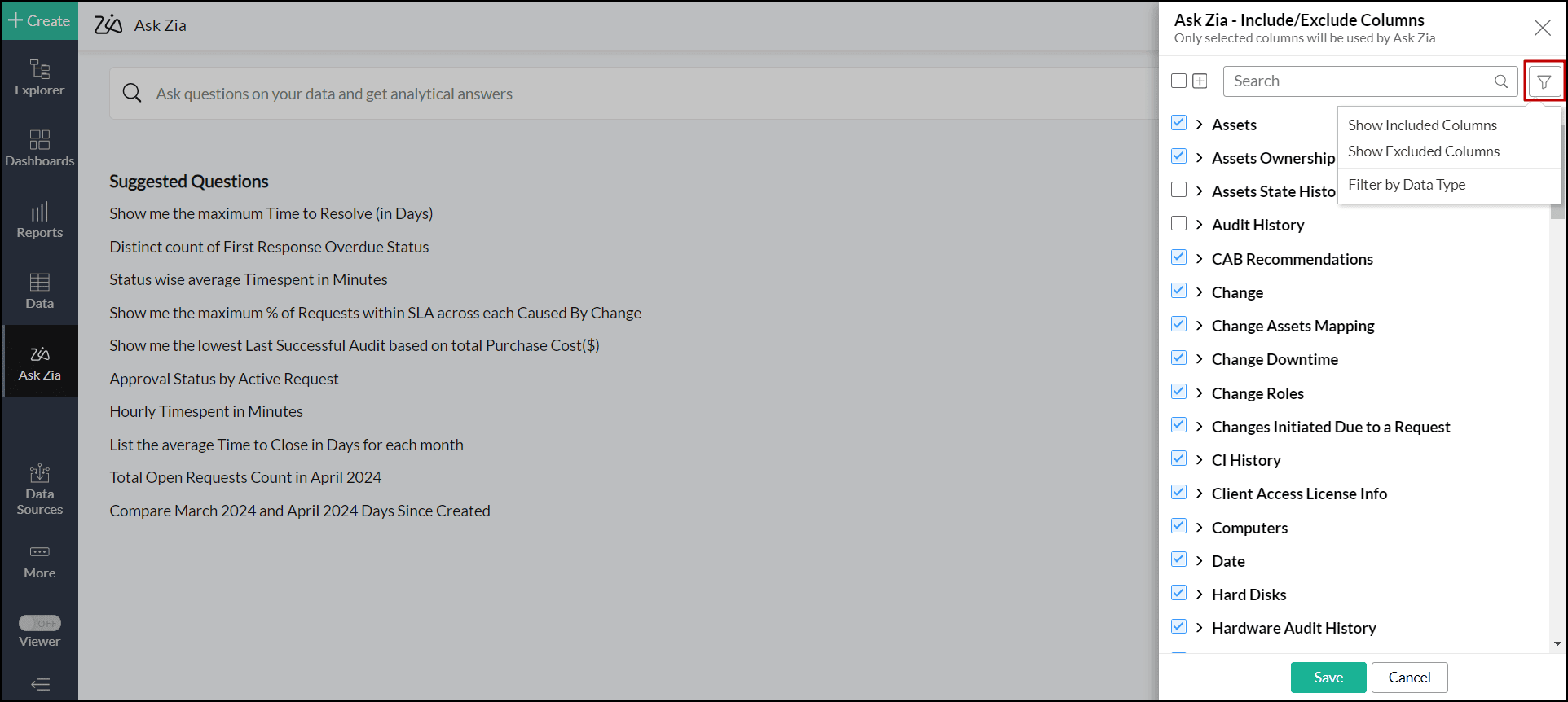 Training Ask Zia | Analytics Plus Cloud