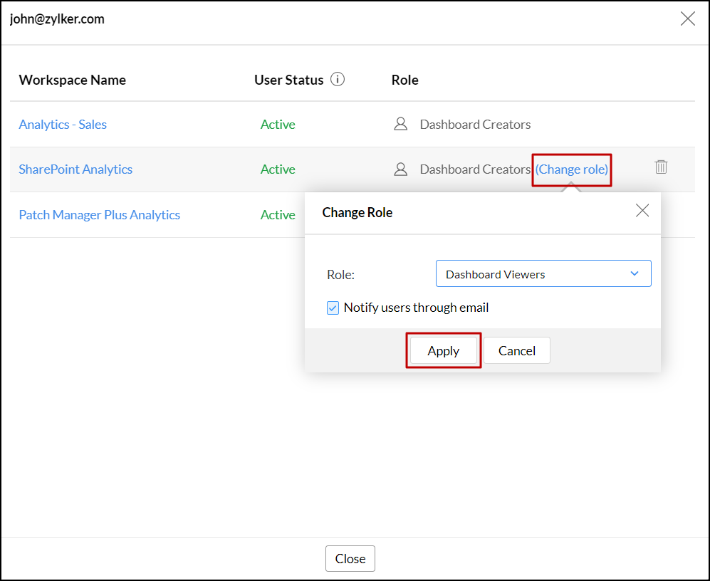 Custom Role | Analytics Plus Cloud Custom Role | Analytics Plus Cloud
