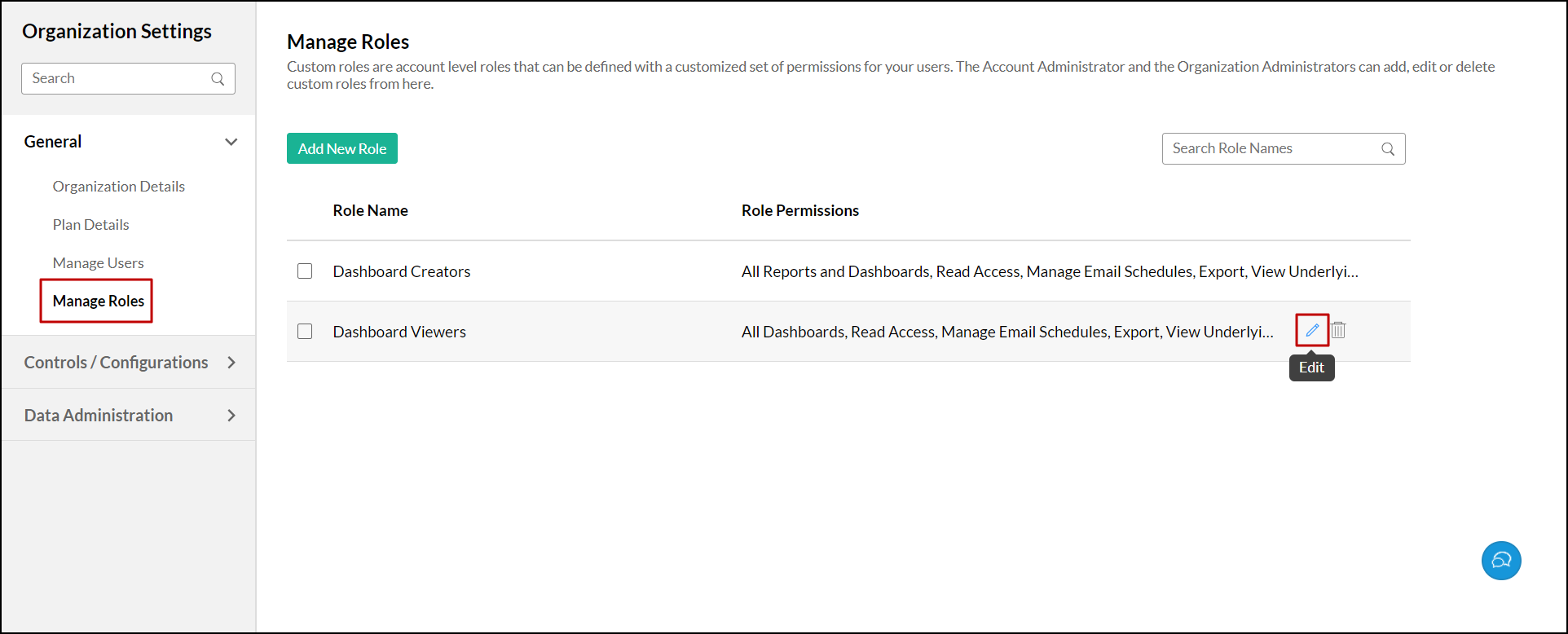 Custom Role | Analytics Plus Cloud Custom Role | Analytics Plus Cloud