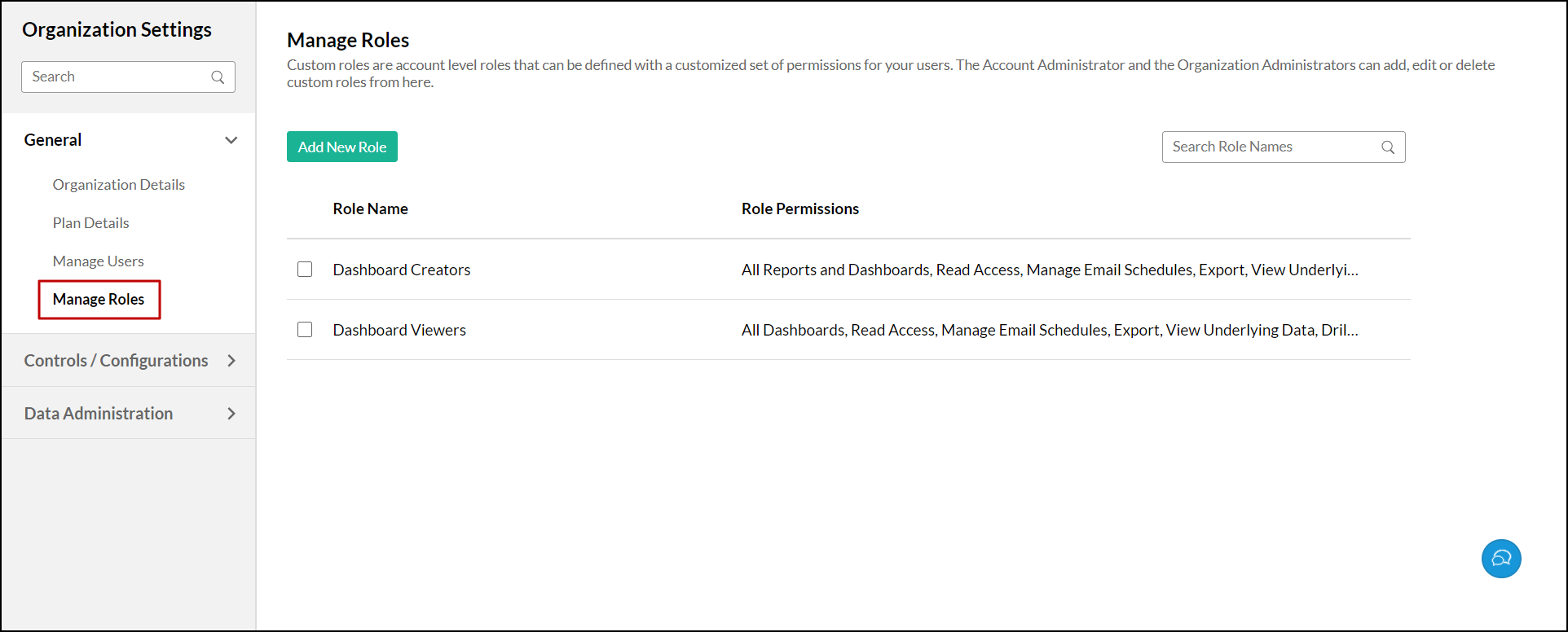 Custom Role | Analytics Plus Cloud Custom Role | Analytics Plus Cloud