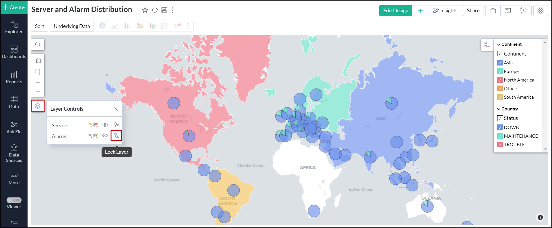 Map layering in Geo maps | Analytics Plus On-Premise