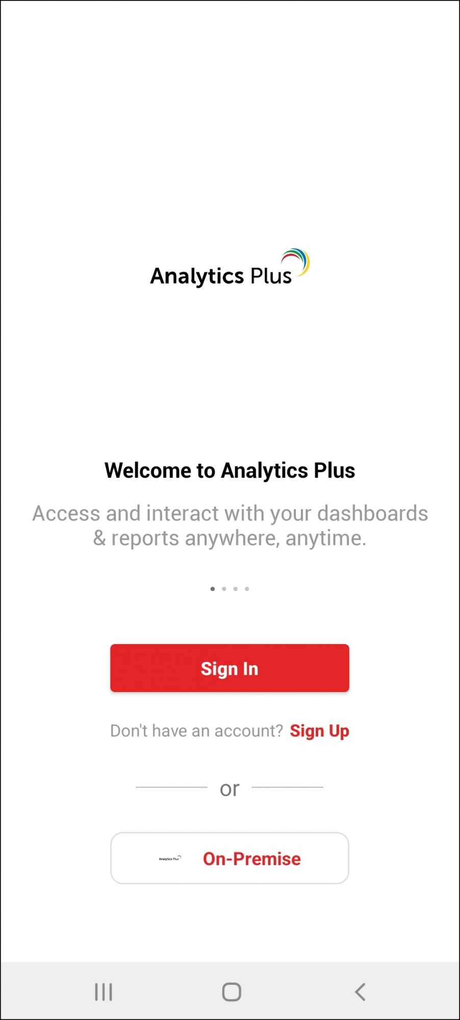 Mobile BI App | Analytics Plus Cloud