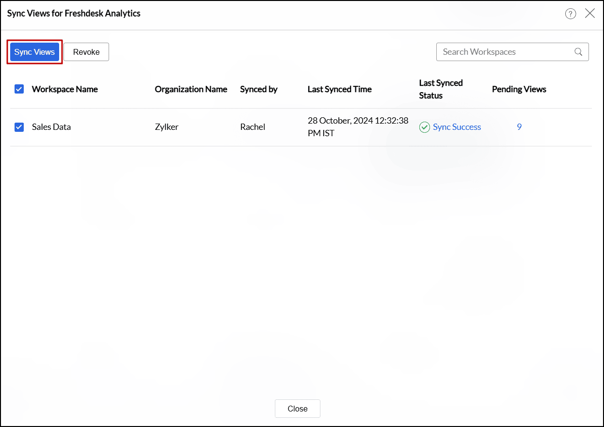 Linked Workspaces | Analytics Plus Cloud