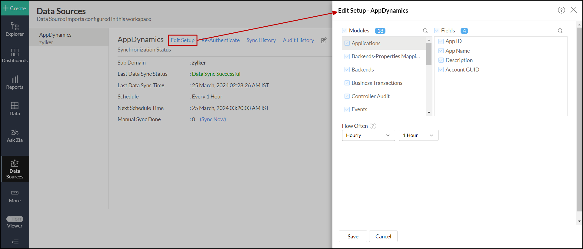 Integration with AppDynamics | Analytics Plus On-Premise