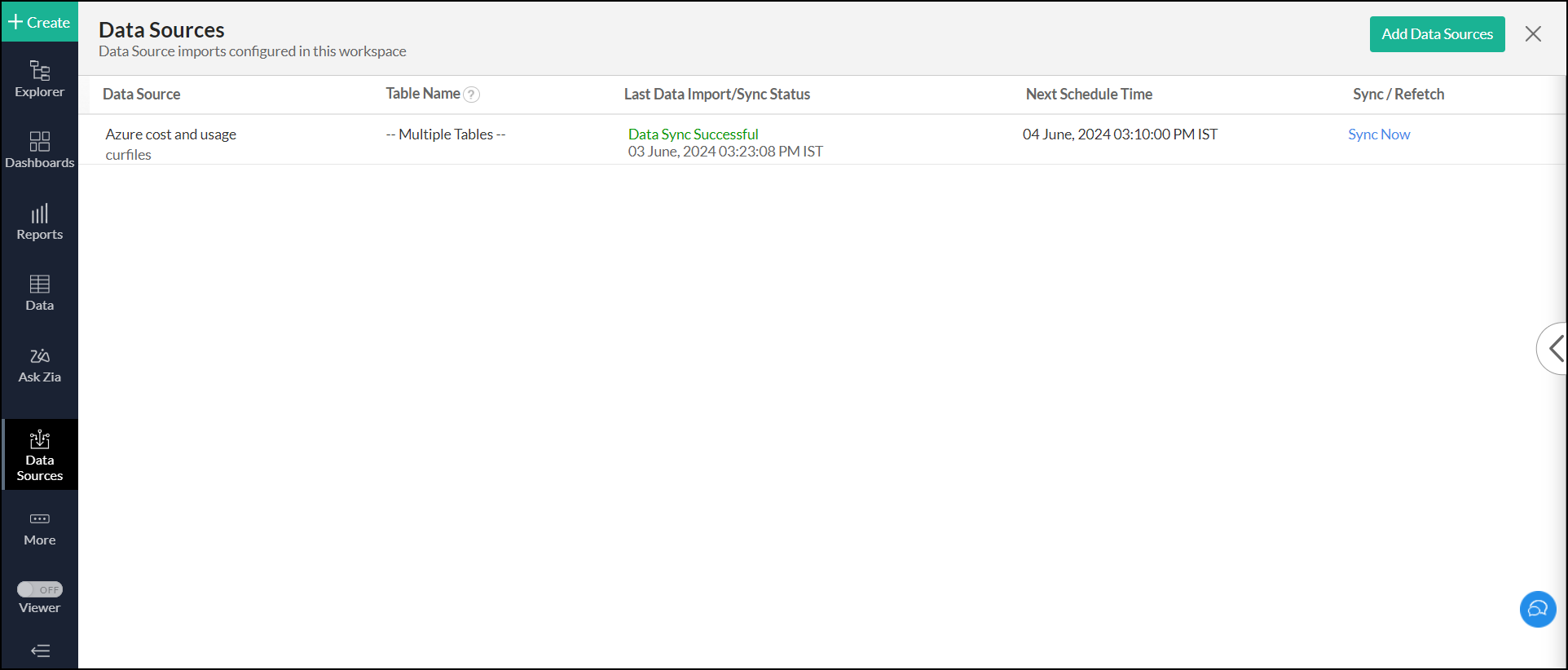 Integration with Microsoft Azure cost and usage | Analytics Plus