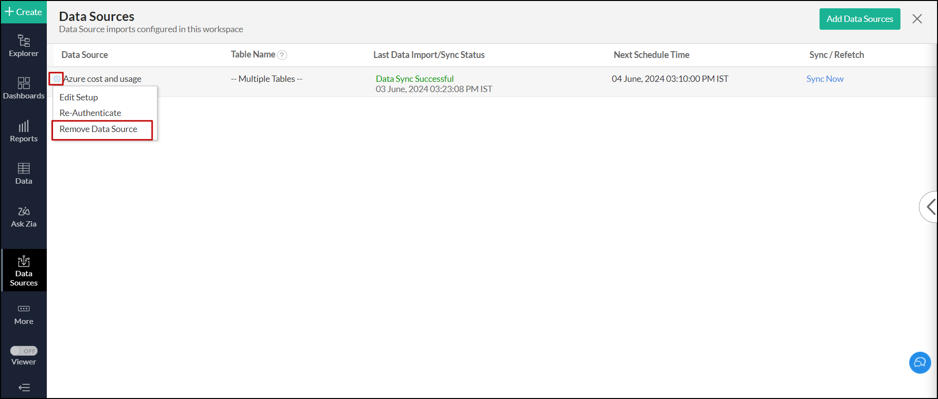 Integration with Microsoft Azure cost and usage | Analytics Plus