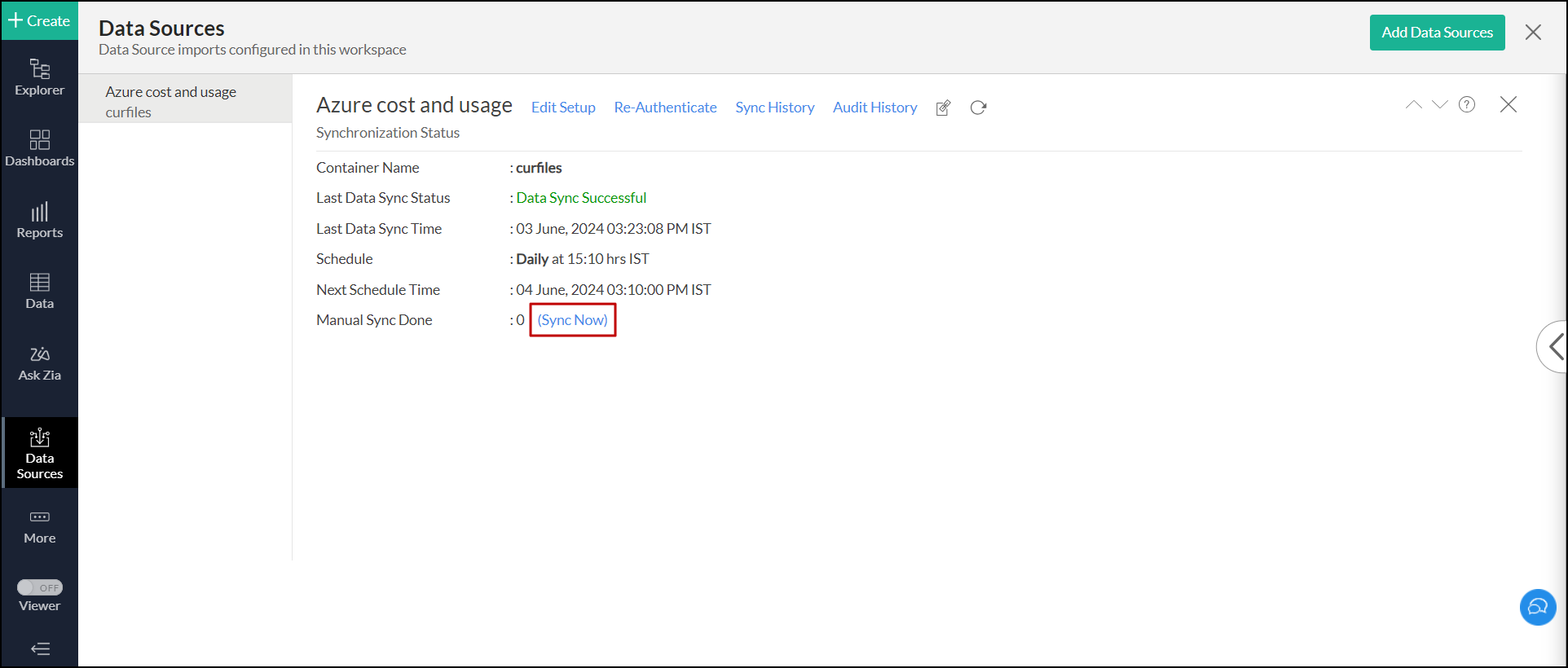 Integration with Microsoft Azure cost and usage | Analytics Plus