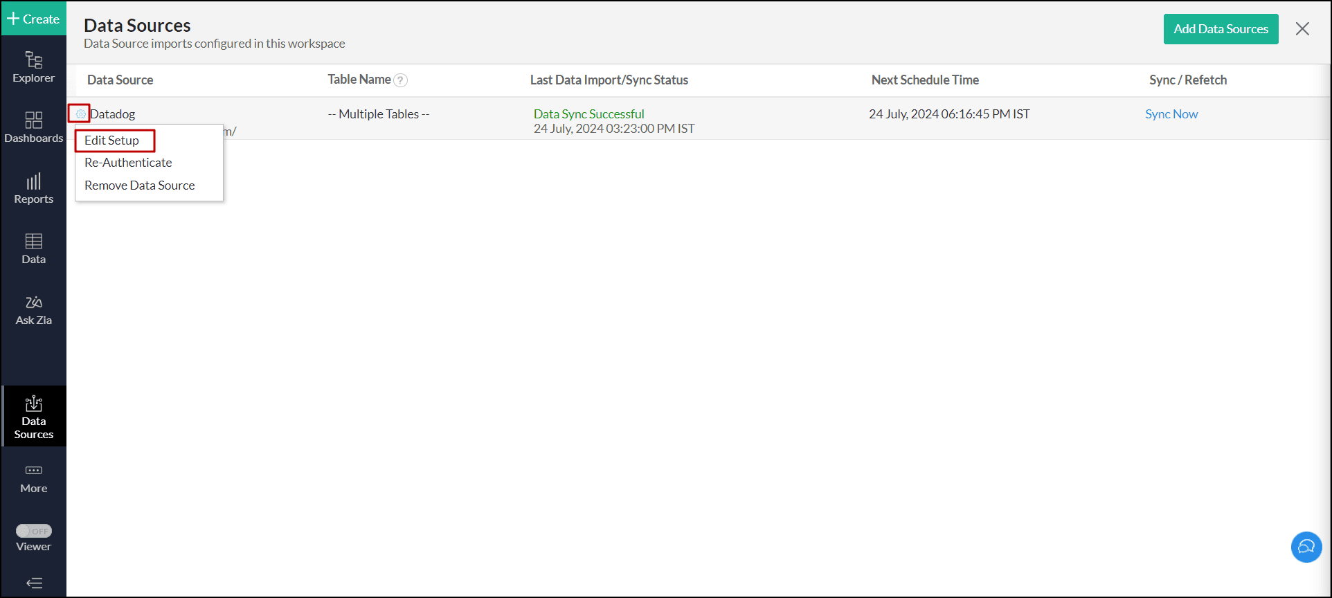 Integration with Datadog | Analytics Plus Cloud