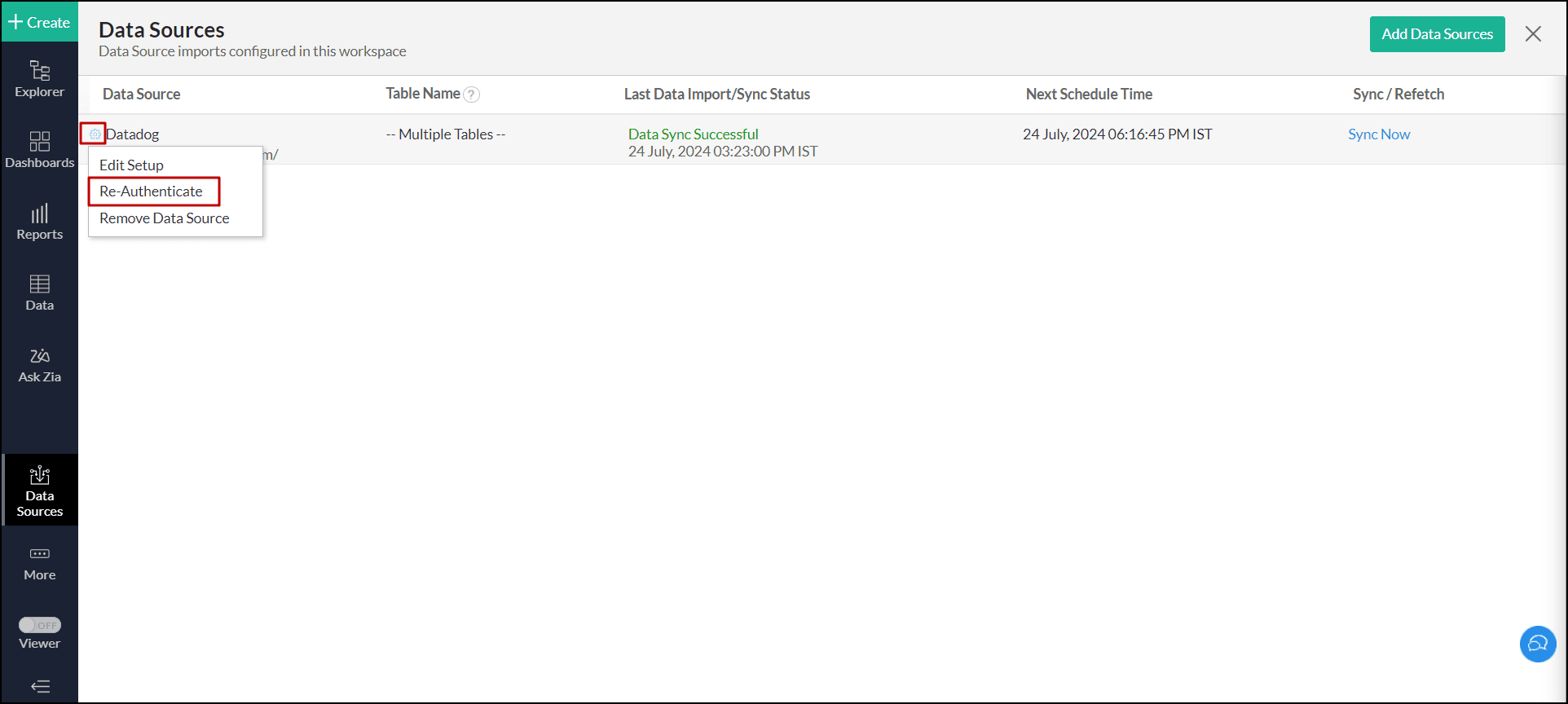 Integration with Datadog | Analytics Plus Cloud