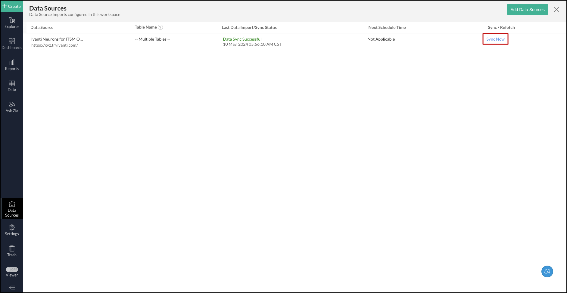 Integration with Ivanti Neurons for ITSM On-Premise | Analytics Plus Cloud