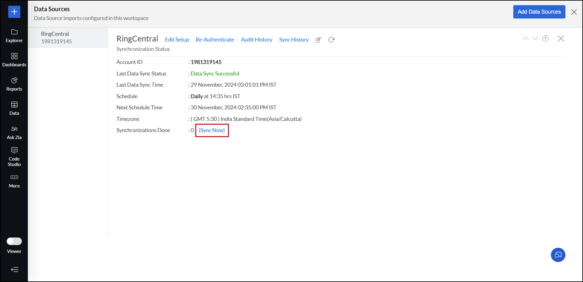 Integration with RingCentral | Analytics Plus Cloud