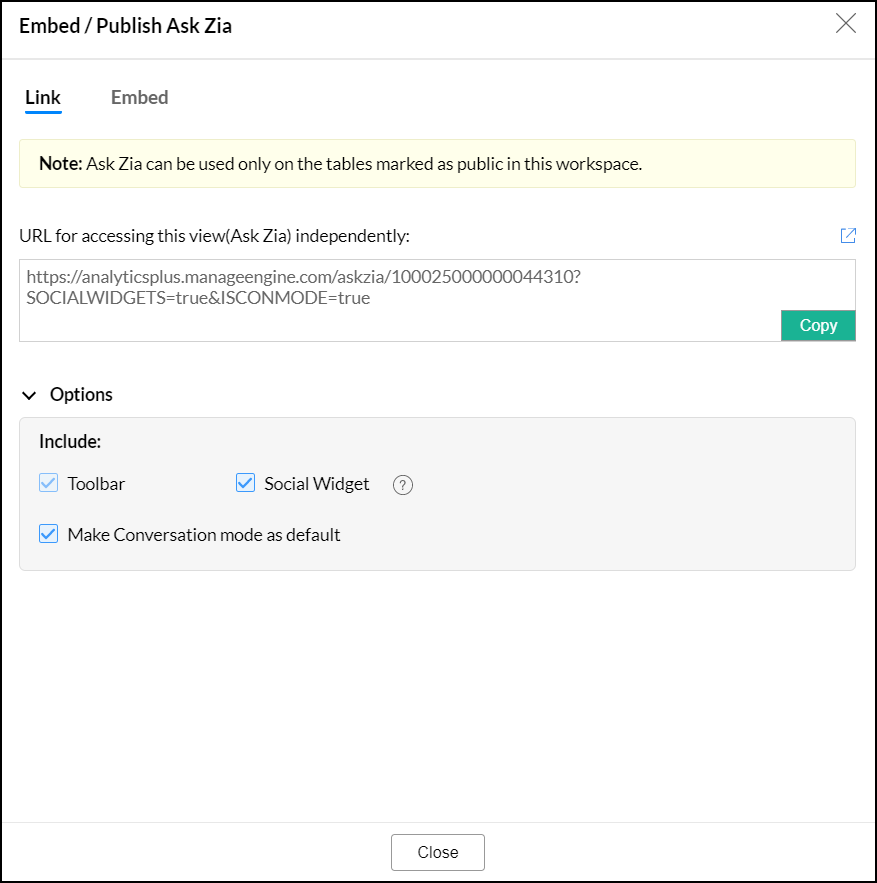 Training Ask Zia | Analytics Plus Cloud