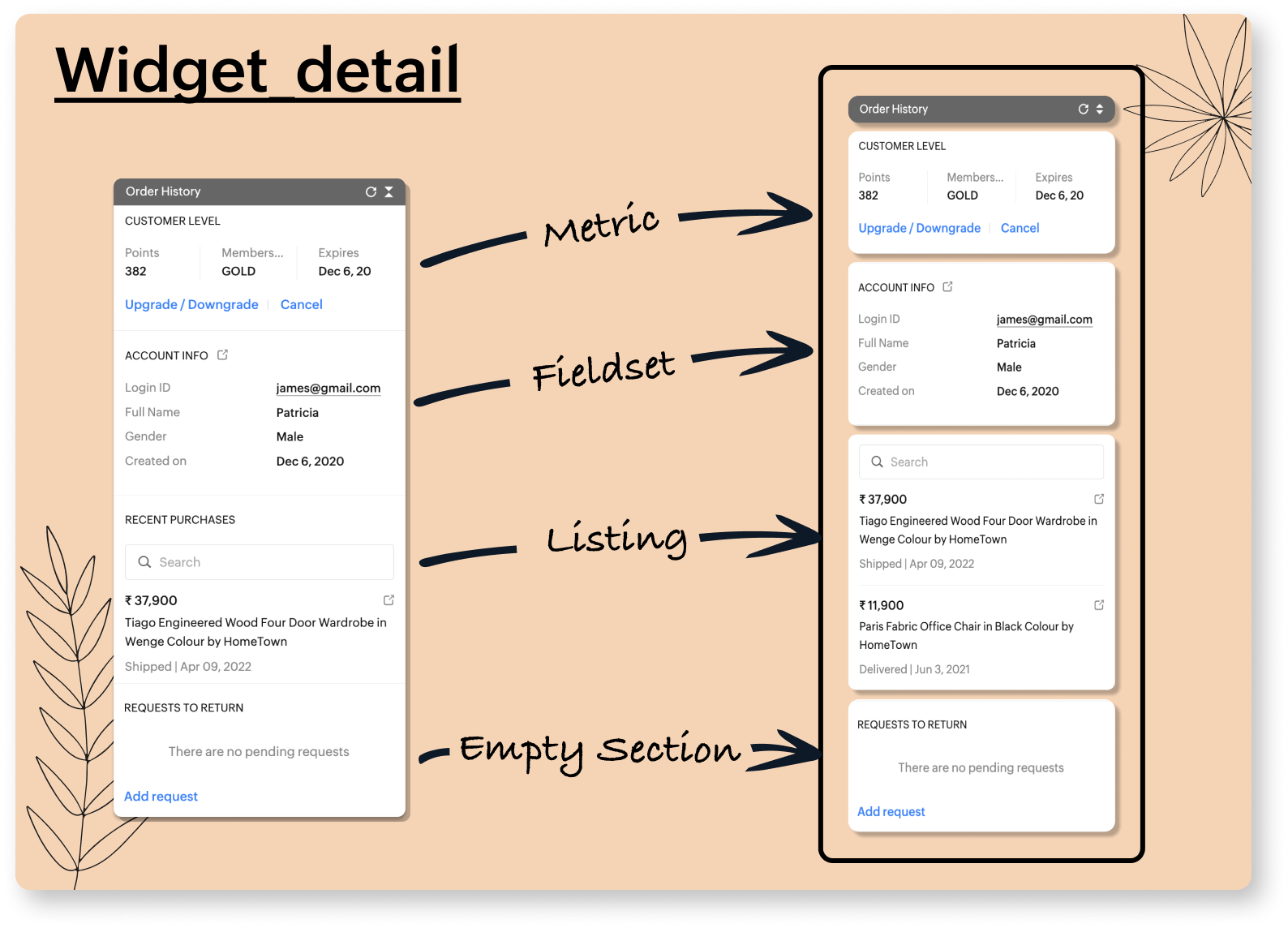 Widgets Response Type | Widget Detail - SalesIQ Scripts