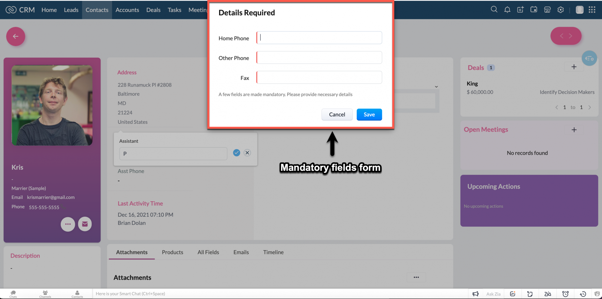 Client Script Events| Online Help - Zoho CRM