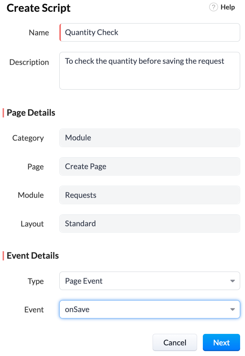 Client Script - Use Cases - Manufacturing| Online Help - Zoho CRM