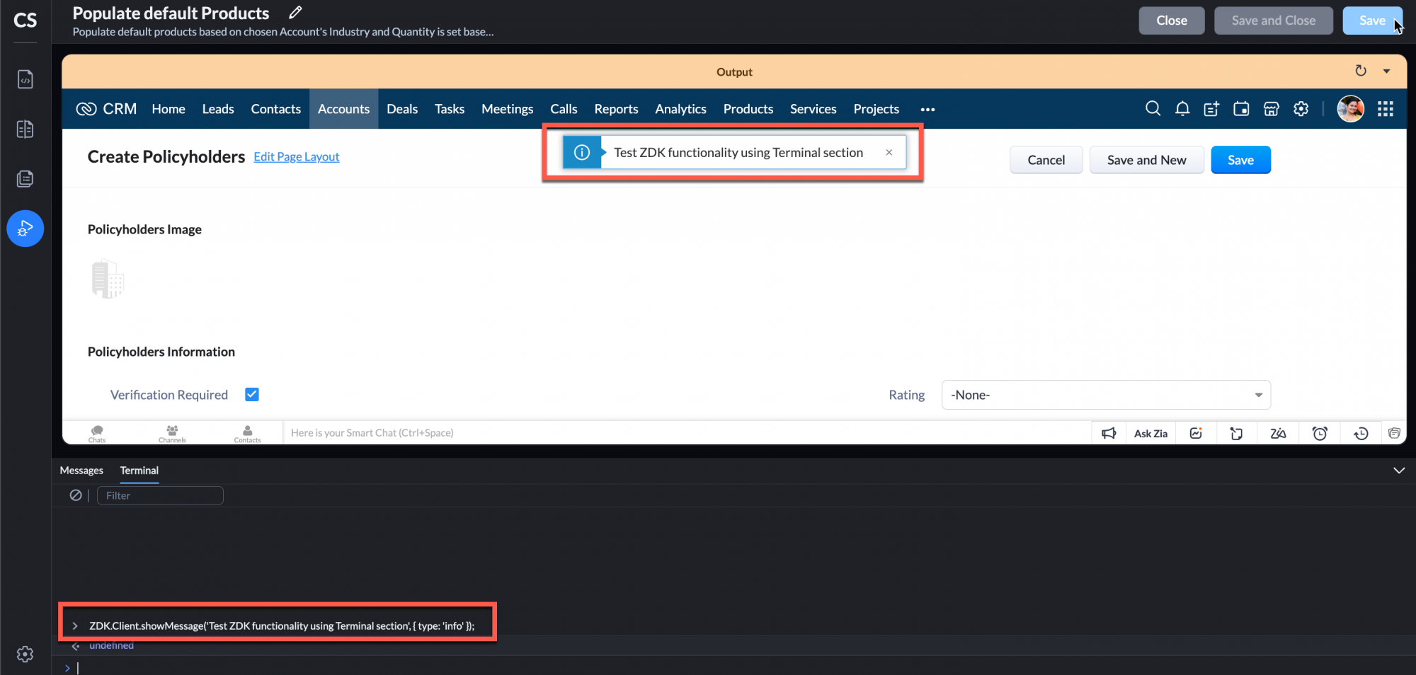 Best Practices of Client Script | Online Help - Zoho CRM