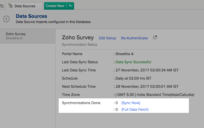 Zoho Survey Connector l Zoho Analytics Help