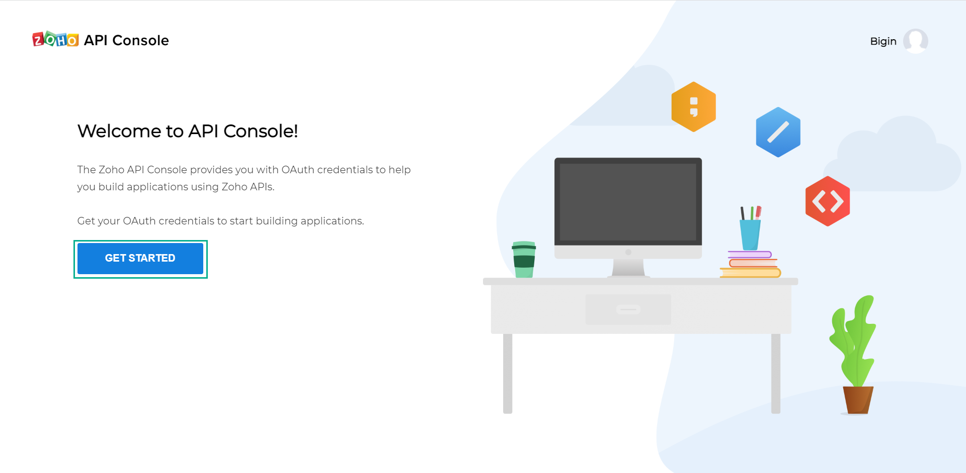 Register Client with Zoho | Online Help - Bigin