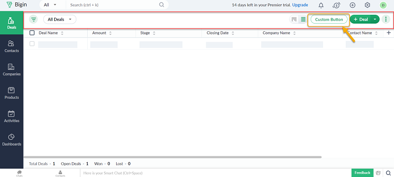 Placement Of Custom Components Online Help Bigin