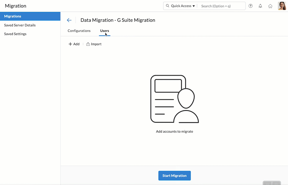 Migration from Google Workspace to Zoho Mail