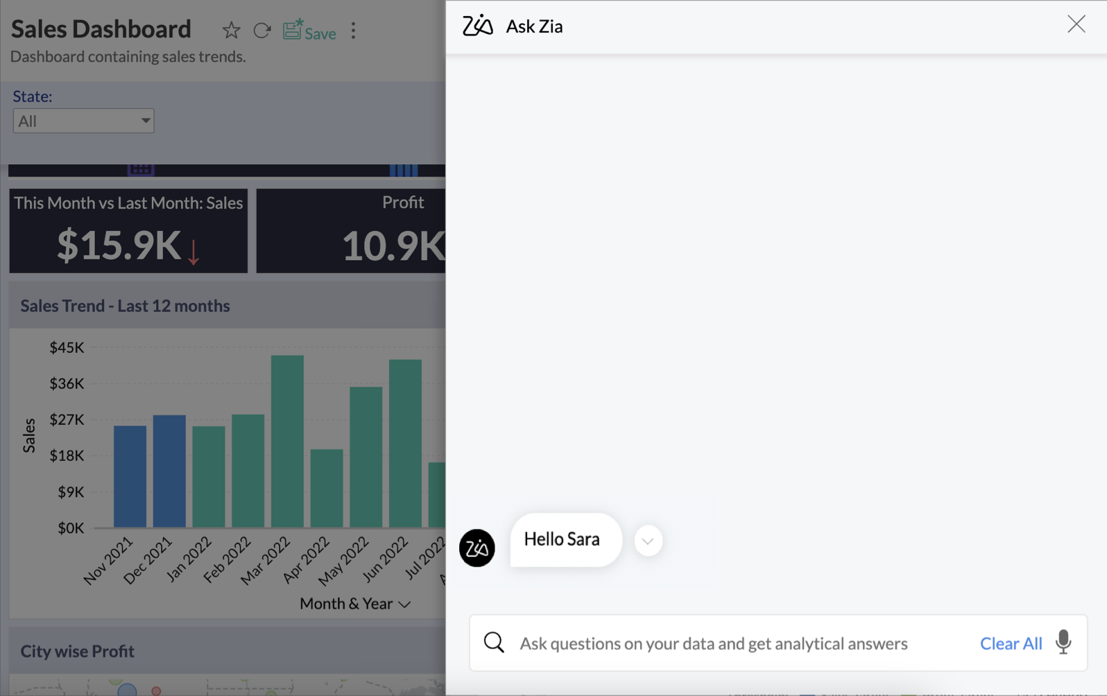Conversing with Zia l Zoho Analytics Help