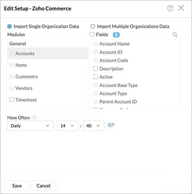 Zoho Commerce|Zoho Analytics Help