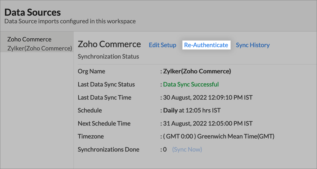 Zoho Commercezoho Analytics Help