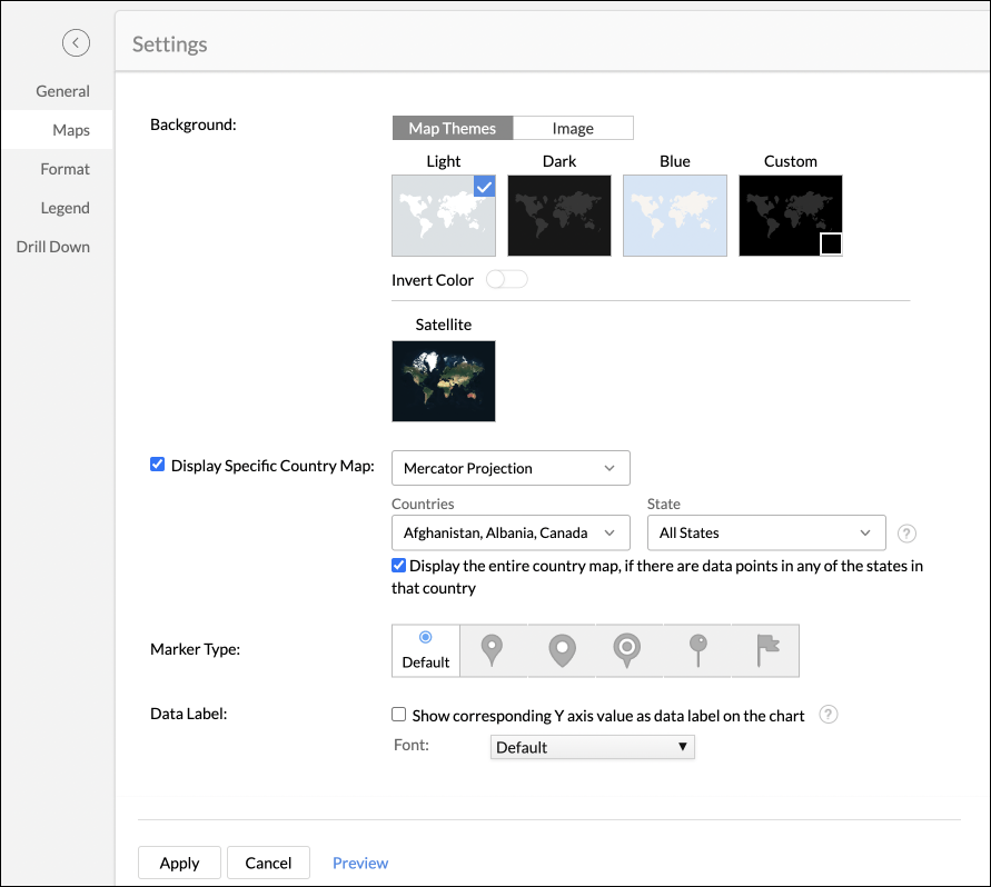 Geo Map Chart | Analytics Plus Cloud