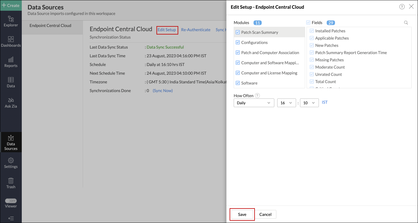 Endpoint Central Cloud Integration | Analytics Plus Cloud