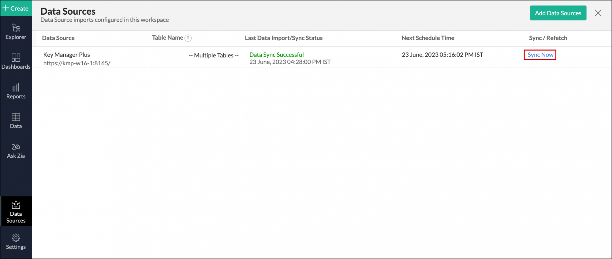 Key Manager Plus Integration | Analytics Plus Cloud