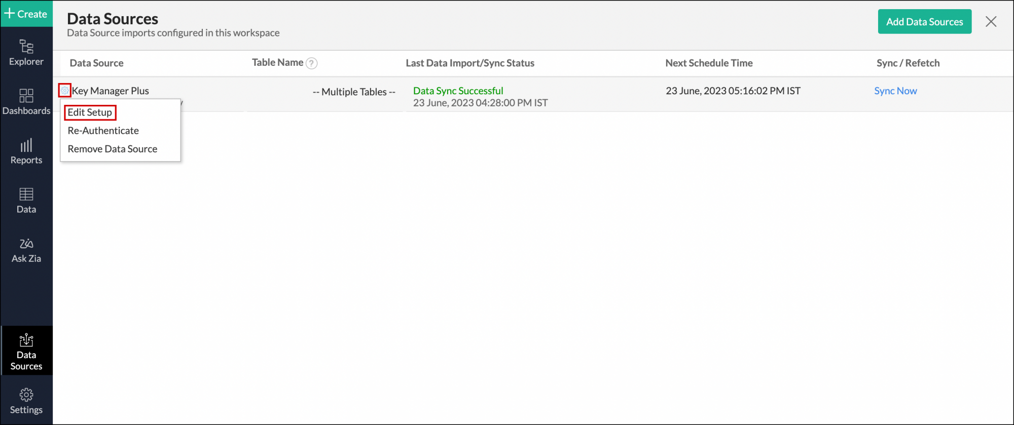 Key Manager Plus Integration | Analytics Plus Cloud