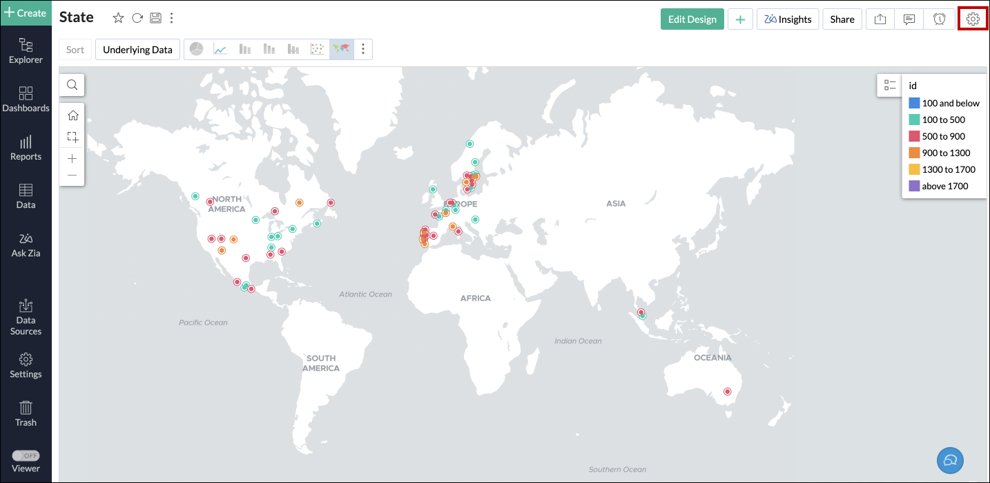 Geo Map Chart | Analytics Plus Cloud