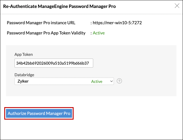 Password Manager Pro Integration | Analytics Plus Cloud