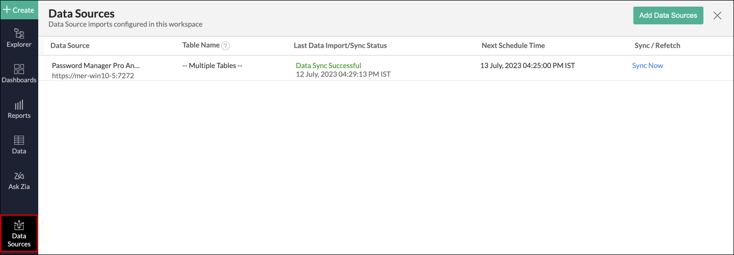 Password Manager Pro Integration | Analytics Plus Cloud