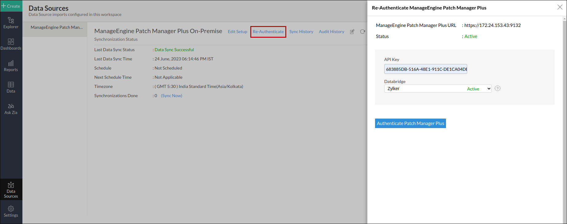 Patch Manager Plus Integration | Analytics Plus Cloud Patch Manager Plus Integration | Analytics Plus Cloud