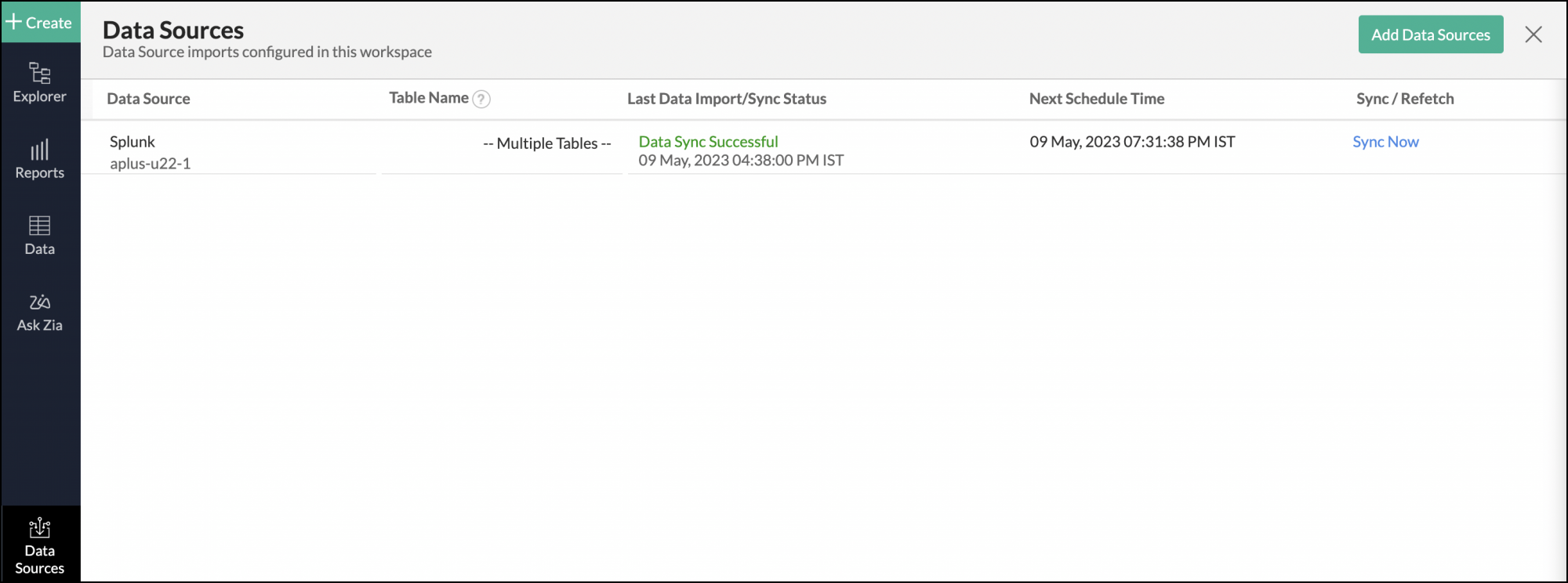 Splunk Integration | Analytics Plus