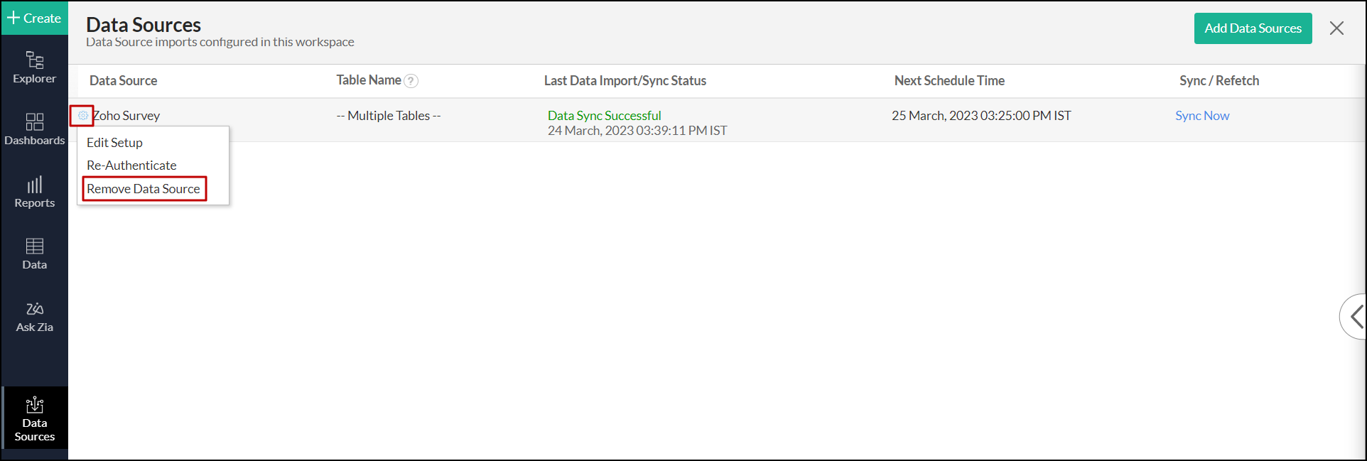 Zoho Survey Integration | Analytics Plus