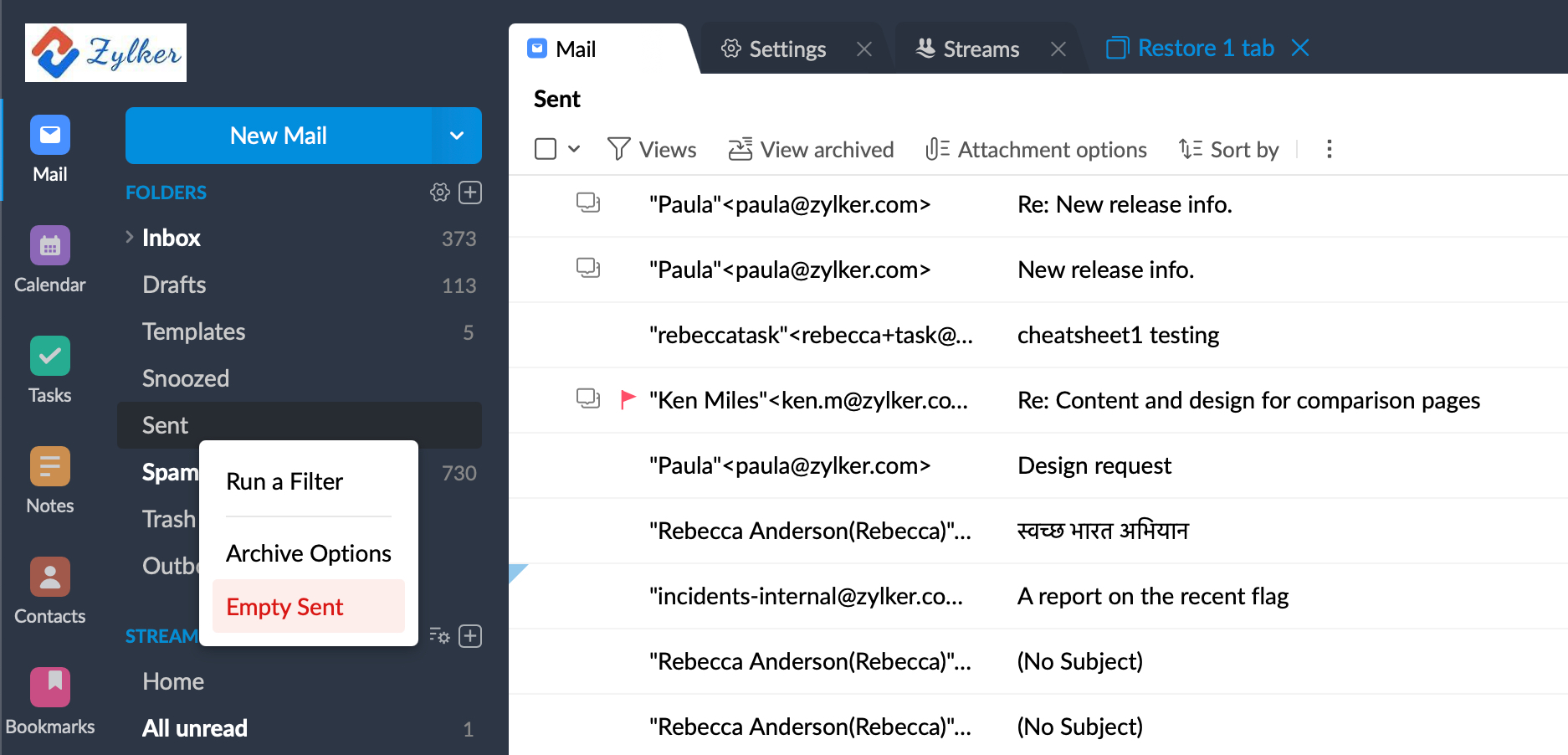 Sending Mails