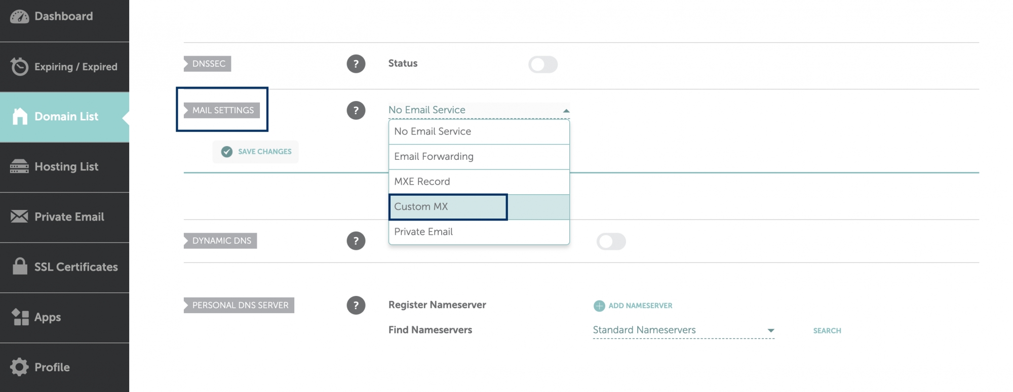 Namecheap DNS - CNAME, MX for Zoho Mail