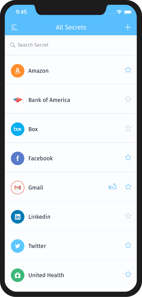 Zoho Vault - Mobile apps for iOS and Android
