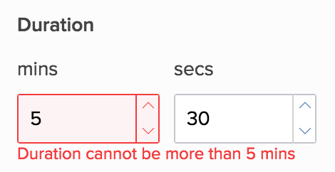 Set Duration for Video Field | ManageEngine AppCreator Help