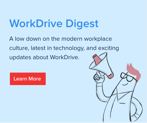 Zoho WorkDrive | Inscreva-se e comece a usar