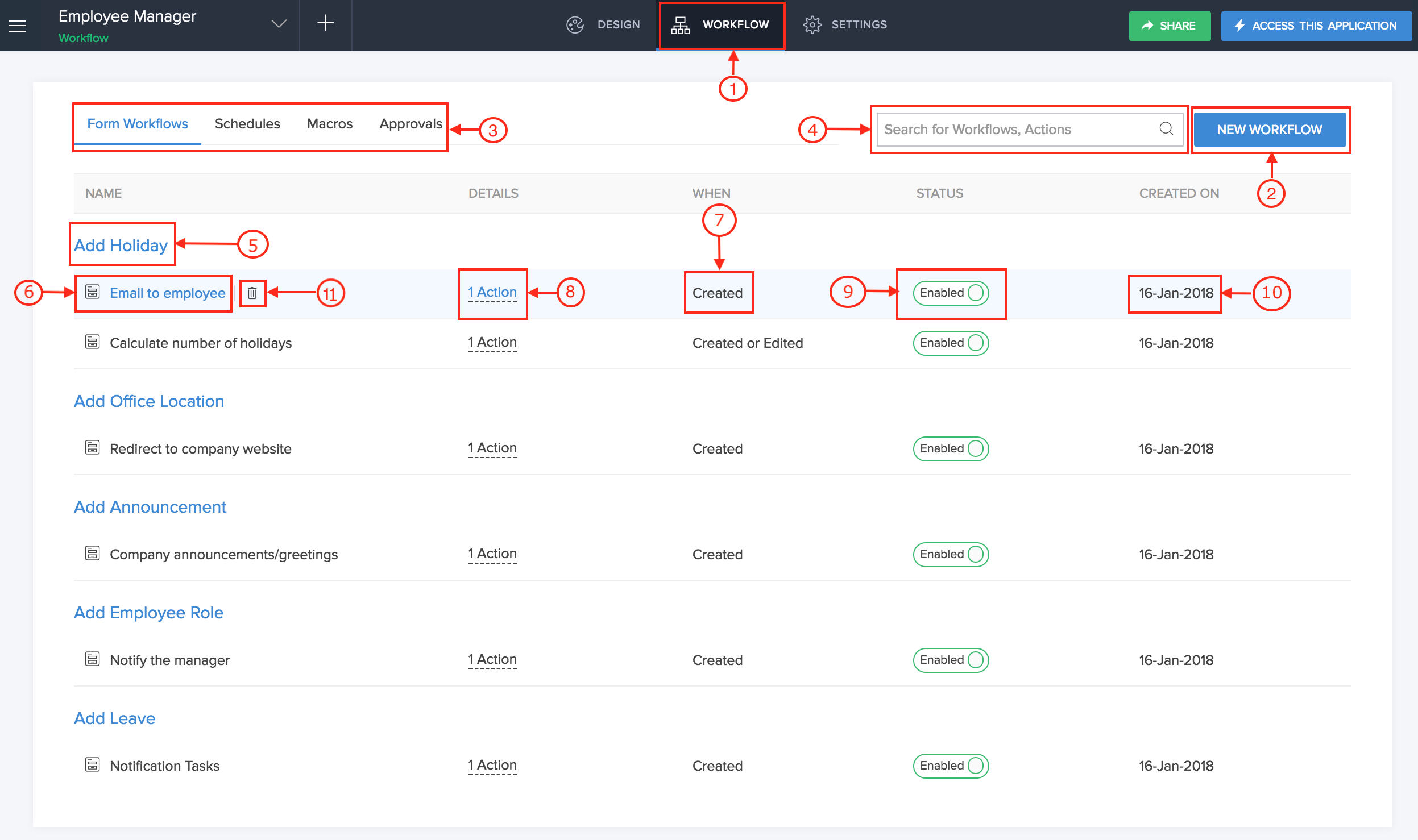 Manage Workflow Dashboard | Zoho Creator Help Manage Workflow Dashboard | Zoho Creator Help