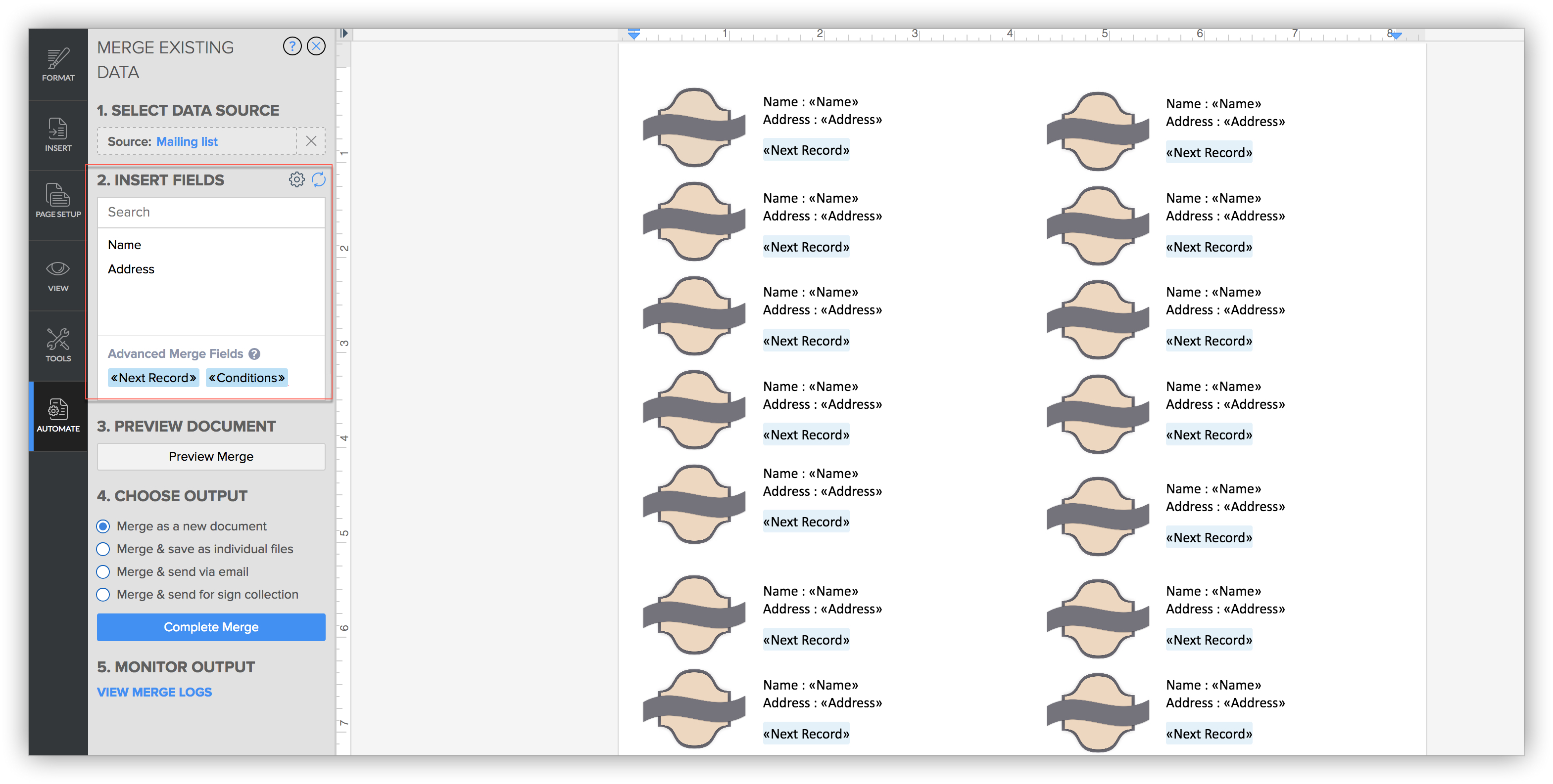 Create Merge And Print Labels In Writer