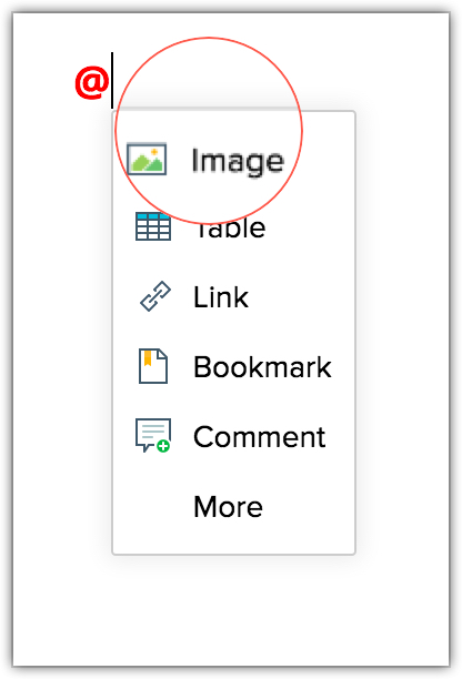 How to insert images in documents using Writer